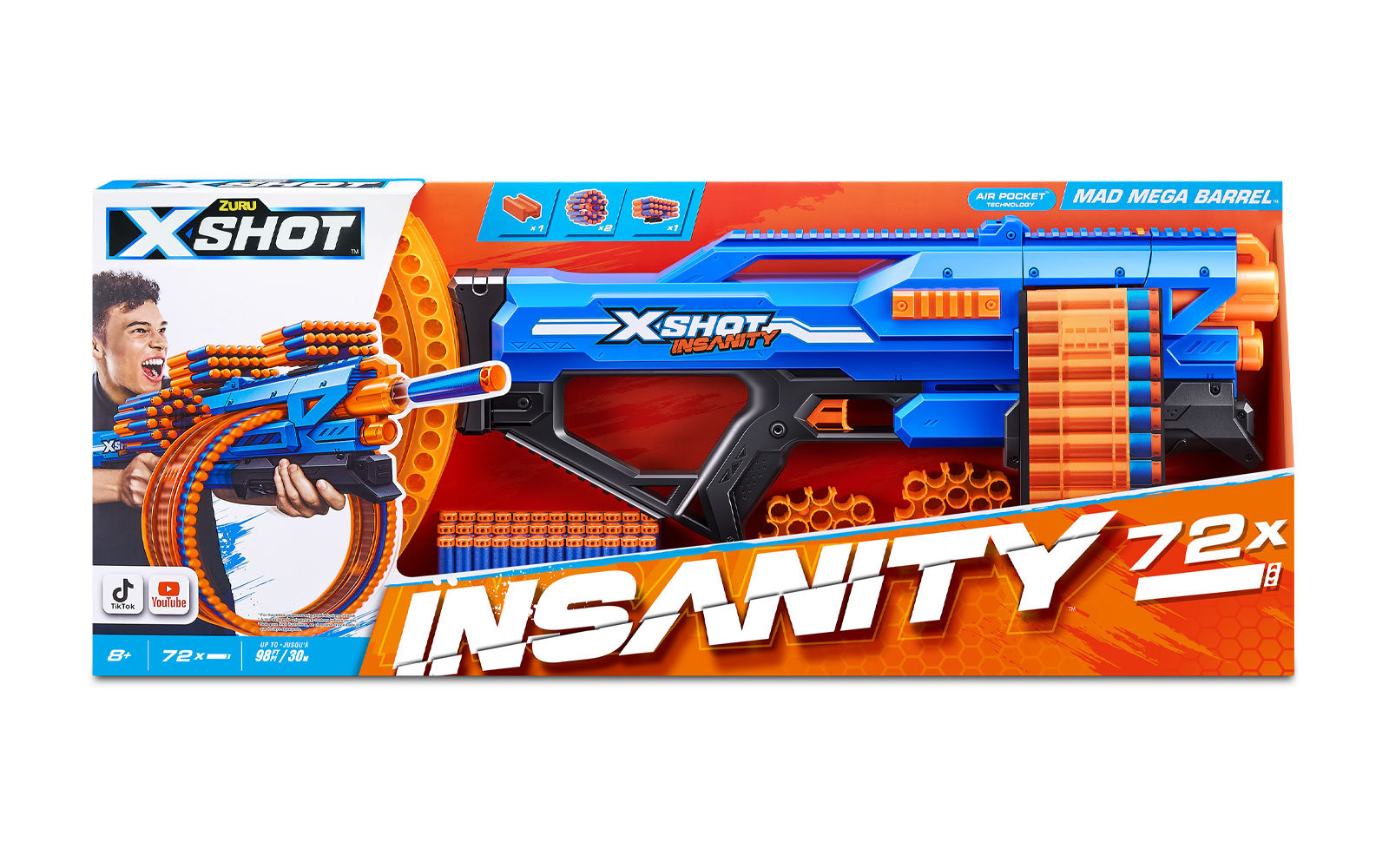 Puška X-shot Insanity Mad Mega, Zuru | UNIKATOY toys